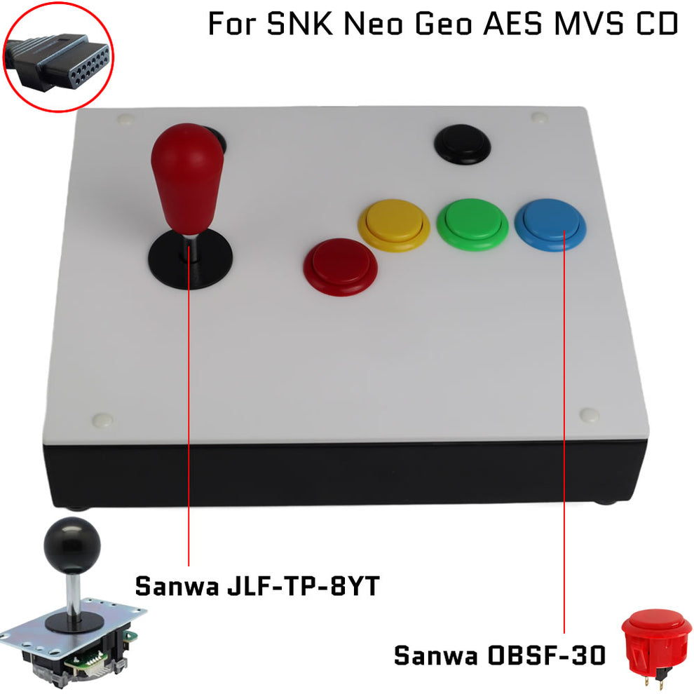 FightBox R2 Arcade Fight Stick Game Controller for SNK Neo Geo AES MVS ...