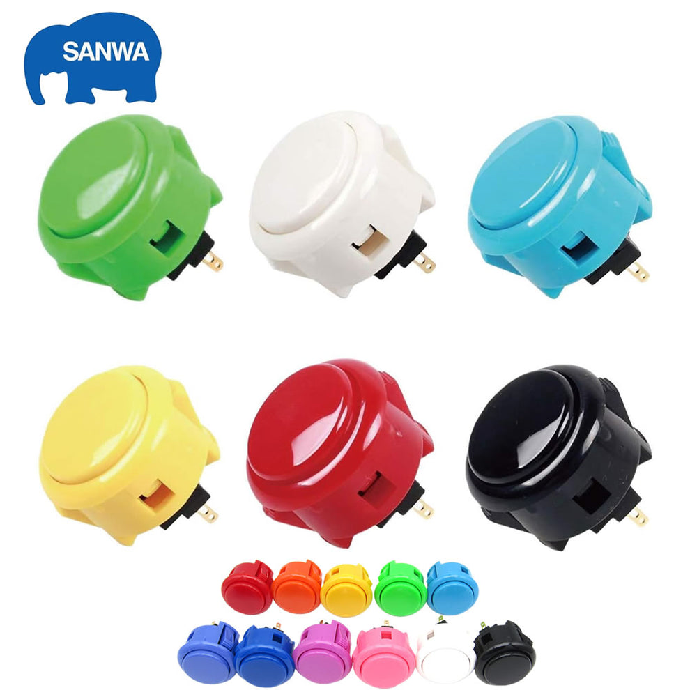 Sanwa Buttons Kit 6 PCS OBSF-30 Original Japanese Arcade Buttons Game ...