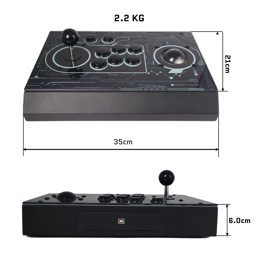 FightBox Arcade R10 Arcade Stick w/ Trackball for PC & PS3 | FightBox ...