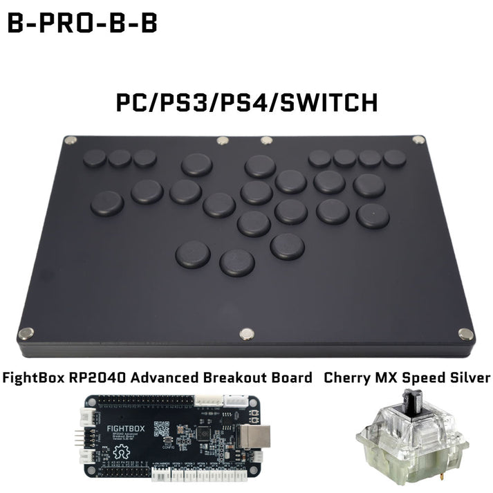 FightBox B-PRO All-Button Leverless Controller | Brook Gen-5 / RP2040 ...