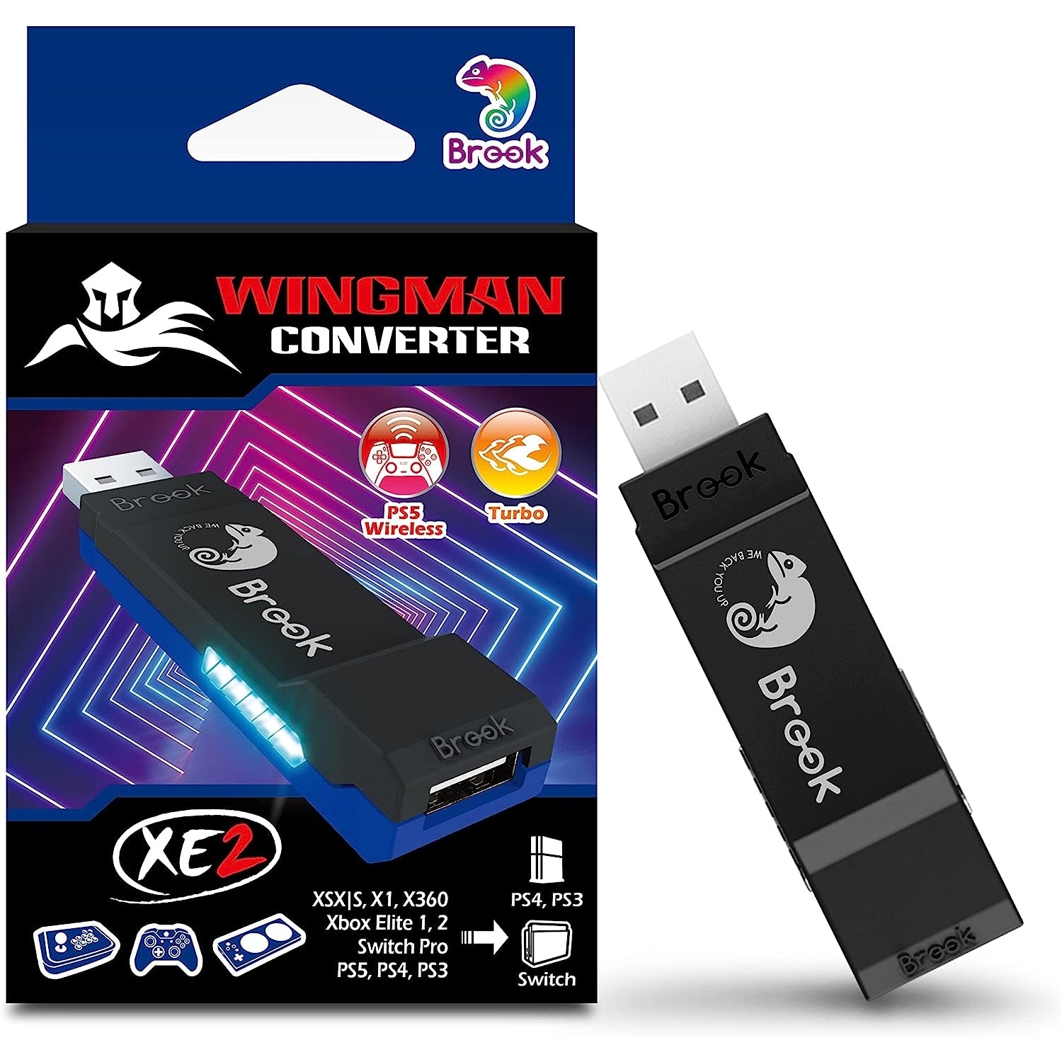 Brook Wingman XE 2 Converter - Two in One Wireless Controller Adapter ...