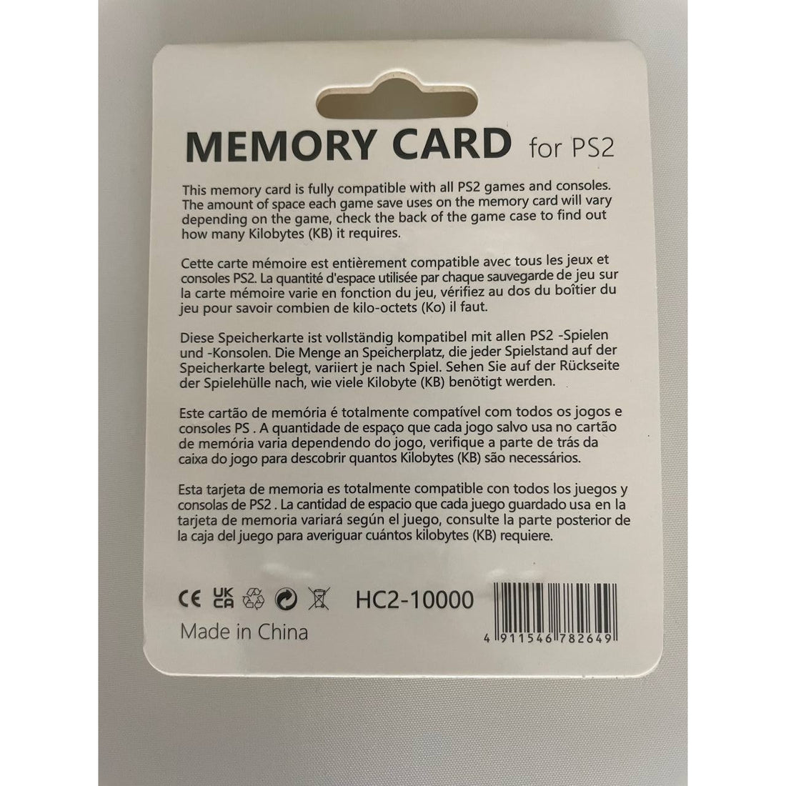 256MB Memory Card for PS2 PlayStation 2 | Retro Arcade Crafts ...