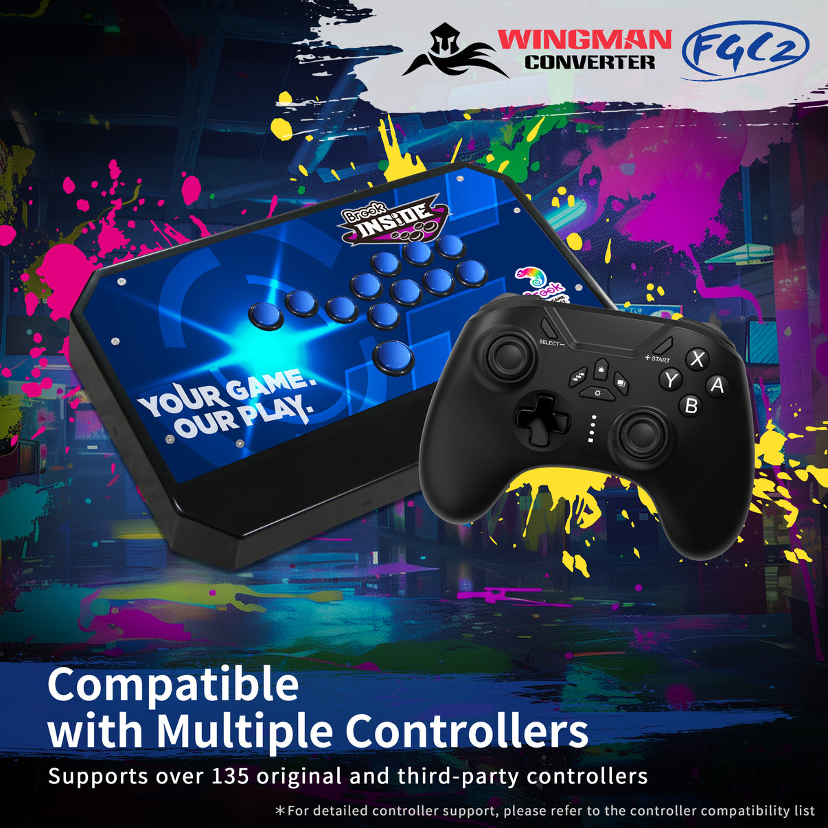 Brook Wingman FGC2 Adapter for PS5 | Retro Arcade Crafts ...