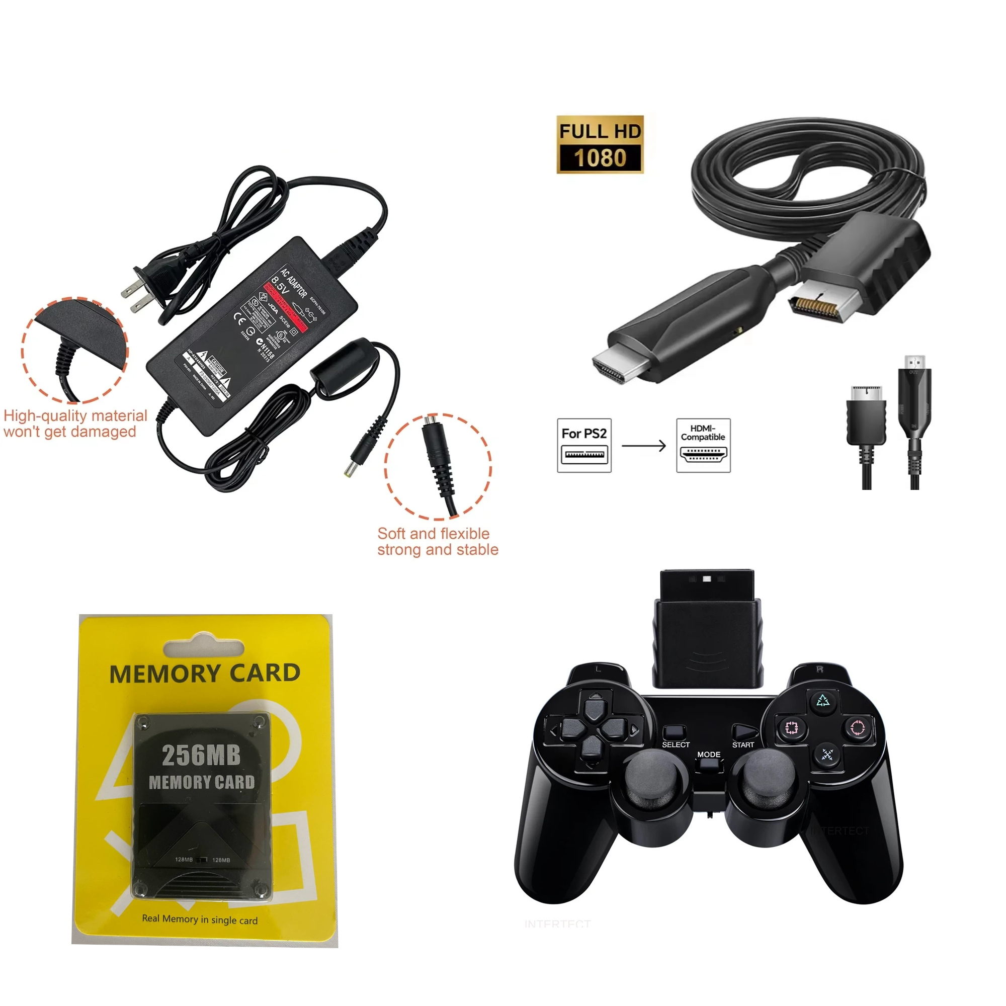PS2 Console Accessories: Controllers, Cables & Upgrades | RetroArcadeCrafts